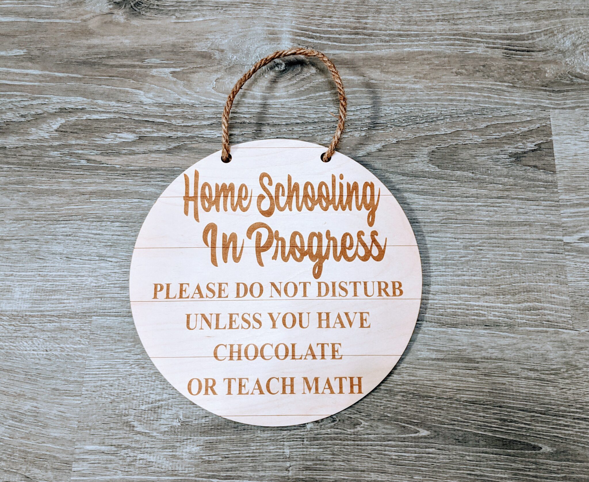 Customizable Homeschool Distance Learning in Progress Door sign ...