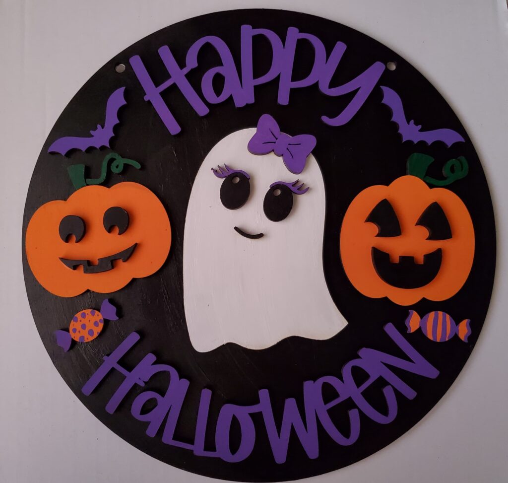 Happy Halloween Door hanger DIY kit - MyMakerscape